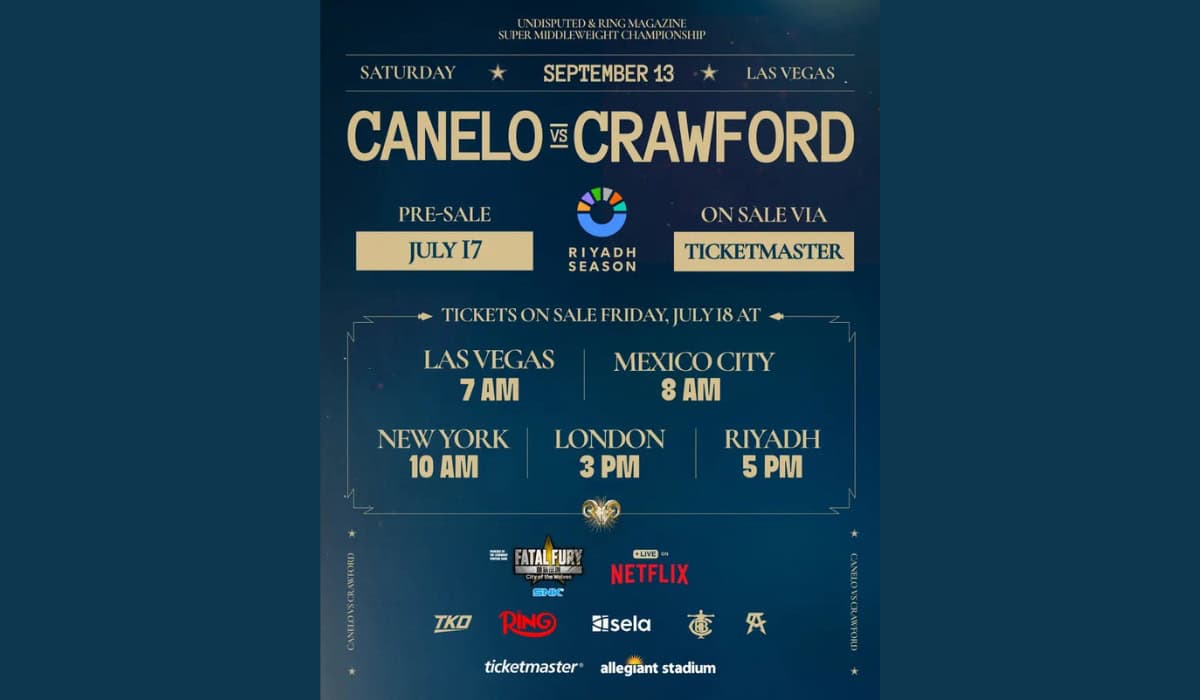 Canelo vs Crawford tickets on sale July 18 for Netflix superfight - The ...